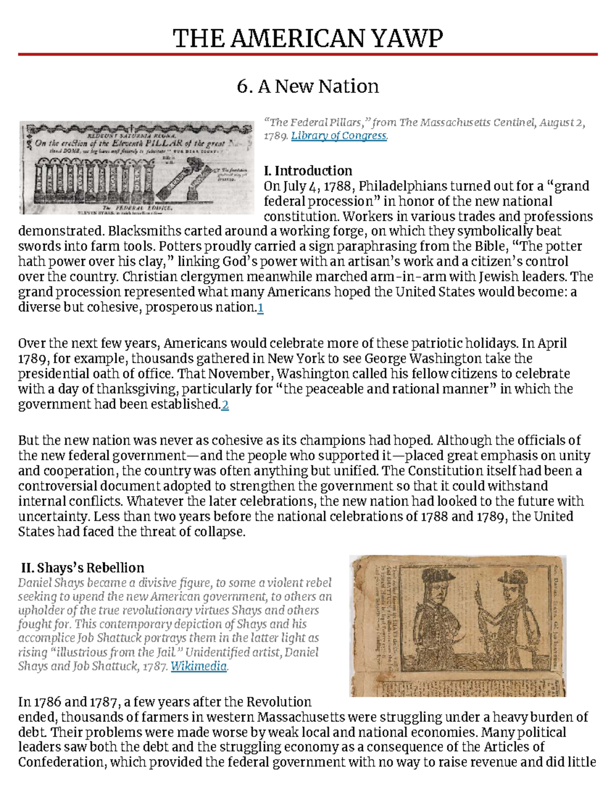 A New Nation: The U.S. Constitution and Its Controversies (AMY 101 ...