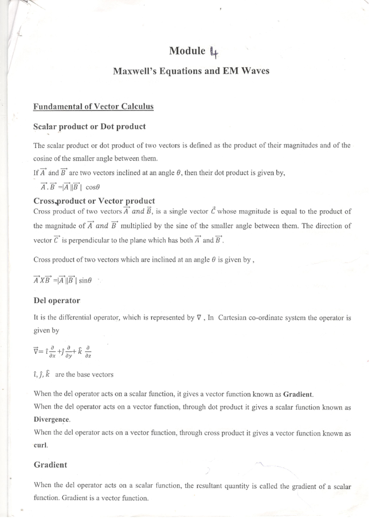 Module 4: Comprehensive Corrected Lecture Notes on Key Concepts - Studocu