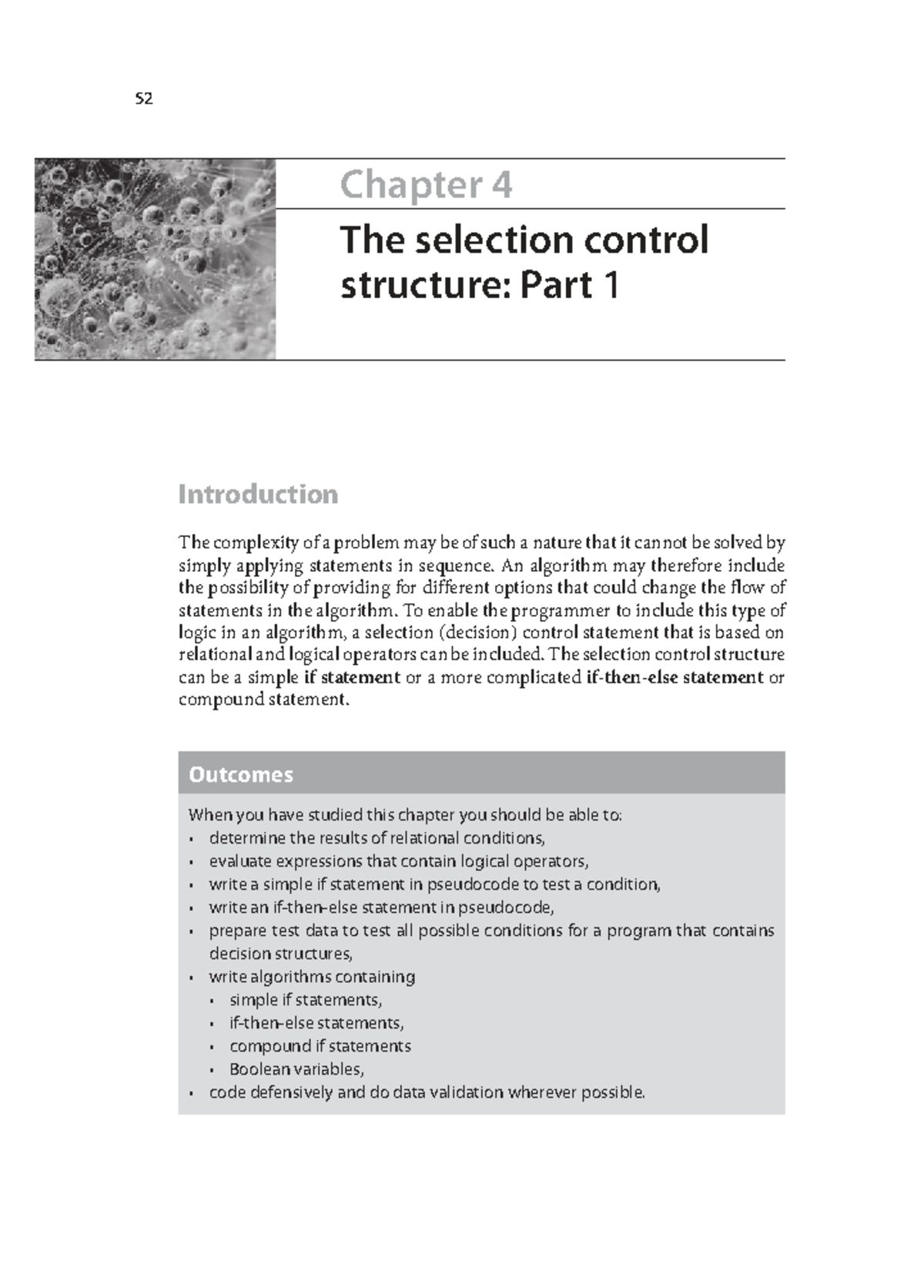 BASIC PROGRAMMING PRINCIPLES: CONTROL STRUCTURES CH 4 - SELECTION ...
