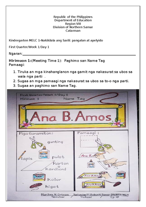 DAILY LESSON LOG: MAPEH HEALTH (Grade Level) - First Aid Skills - Studocu