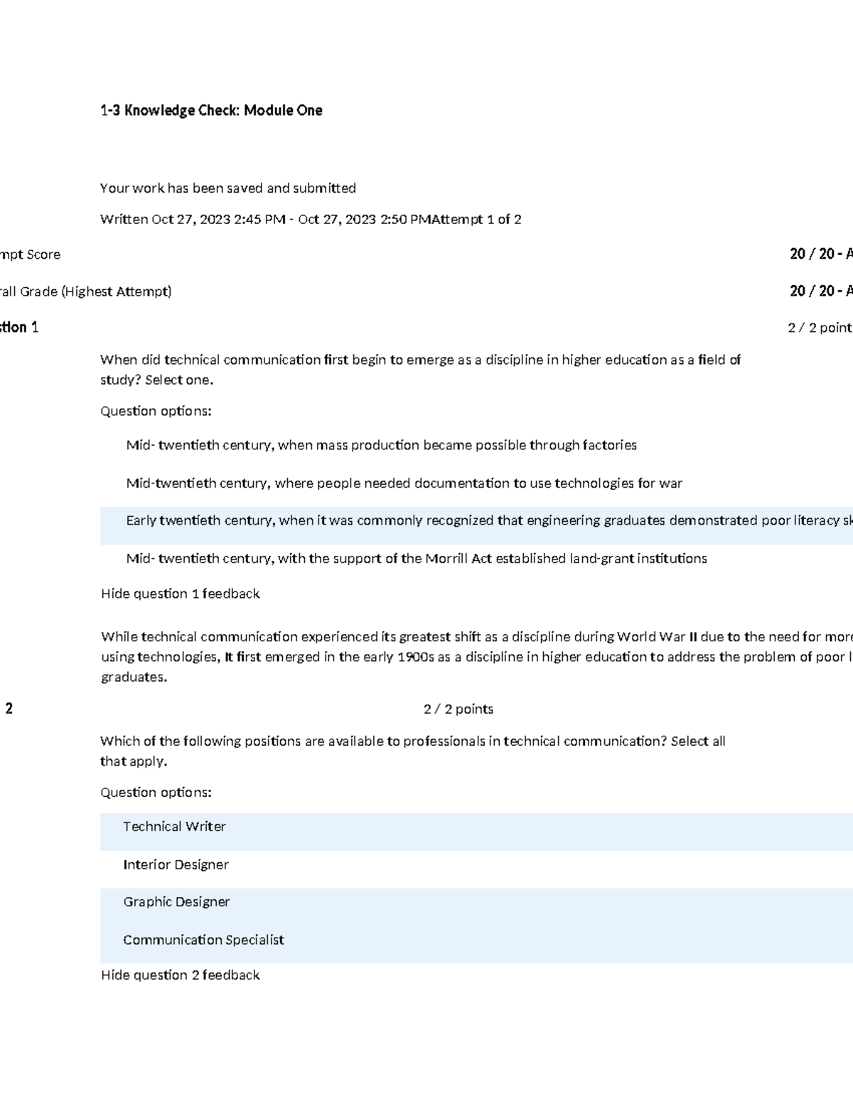 IT 226 Knowledge Check: Module One Insights and Answers - Studocu