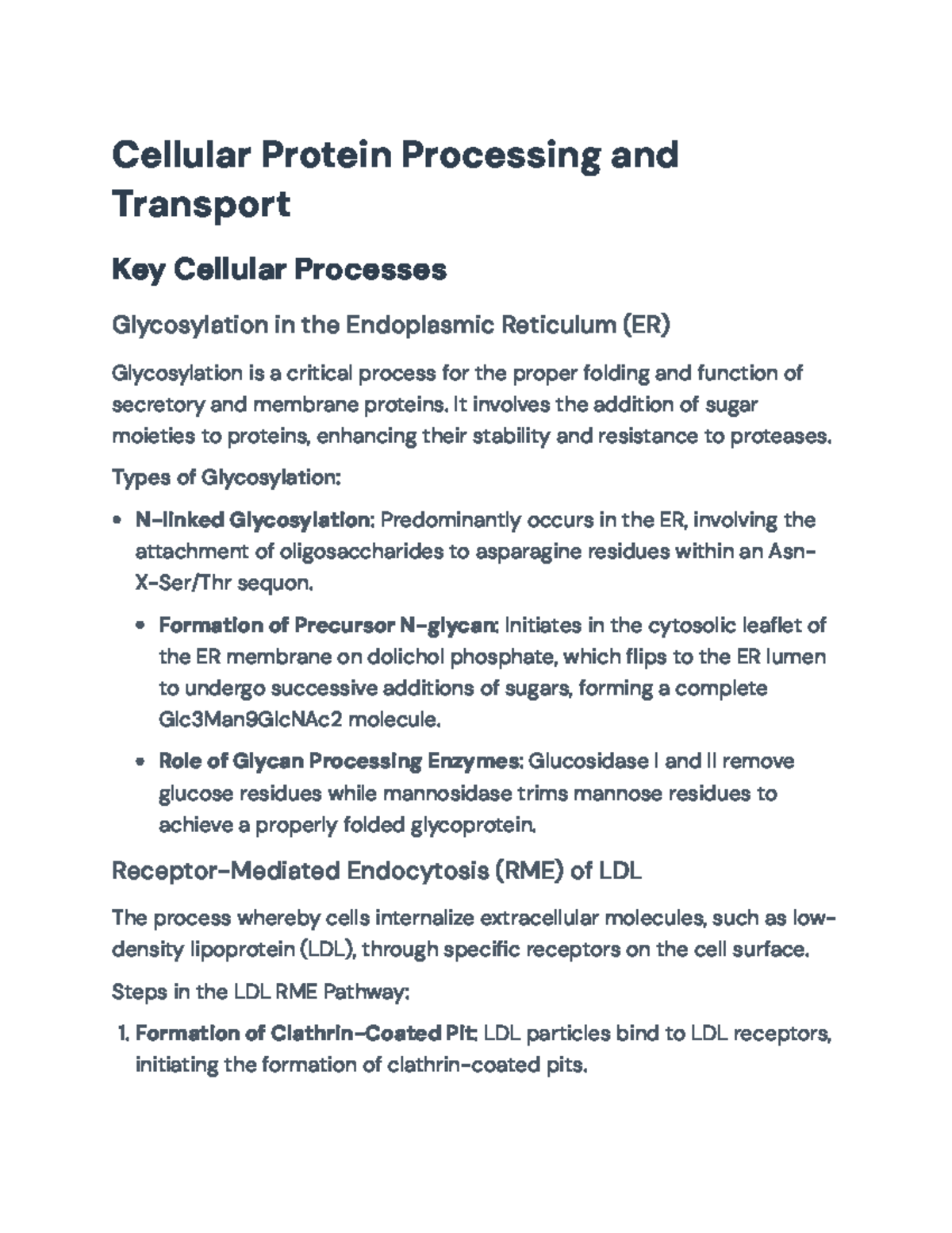 Cellular Protein Processing and Transport: Key Mechanisms Explained ...