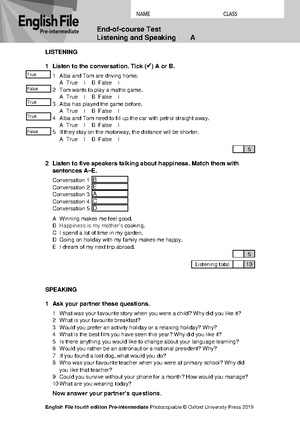 Mid Term Units 1-6 A - Evolve Test - 1–6 MID-TERM TEST A UNITS NAME ...