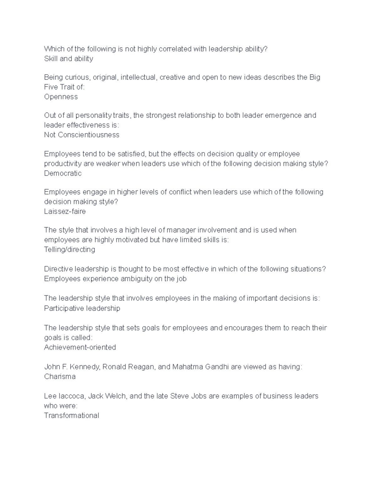 Chapter 10: Principles of Management Assignment Overview - Studocu