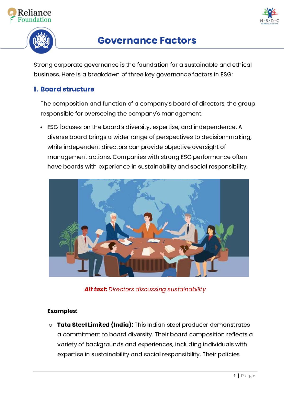 ESG Governance Factors: Key Elements for Sustainable Business - Studocu