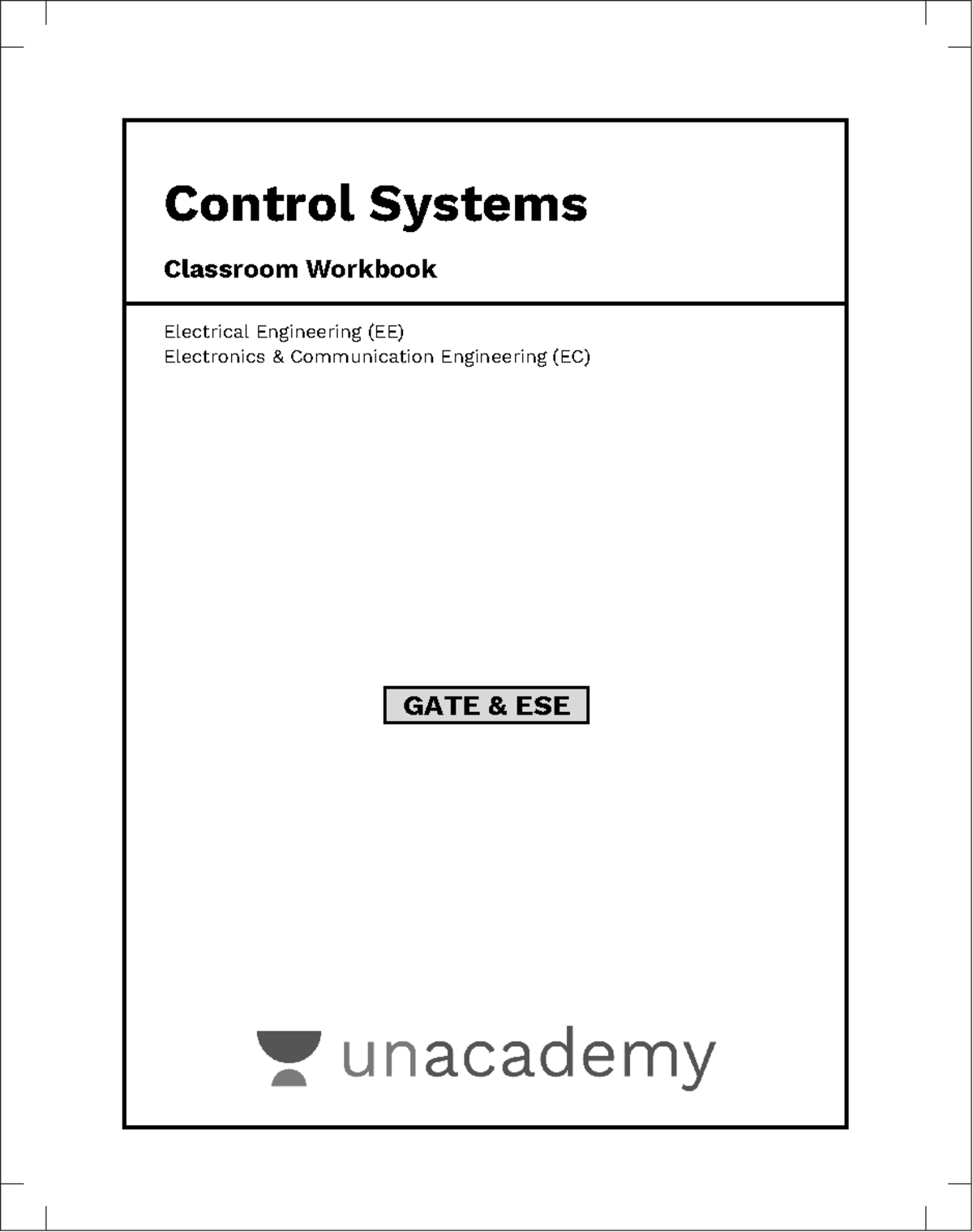 Control Systems EE & EC Classroom Workbook 2024 - Studocu