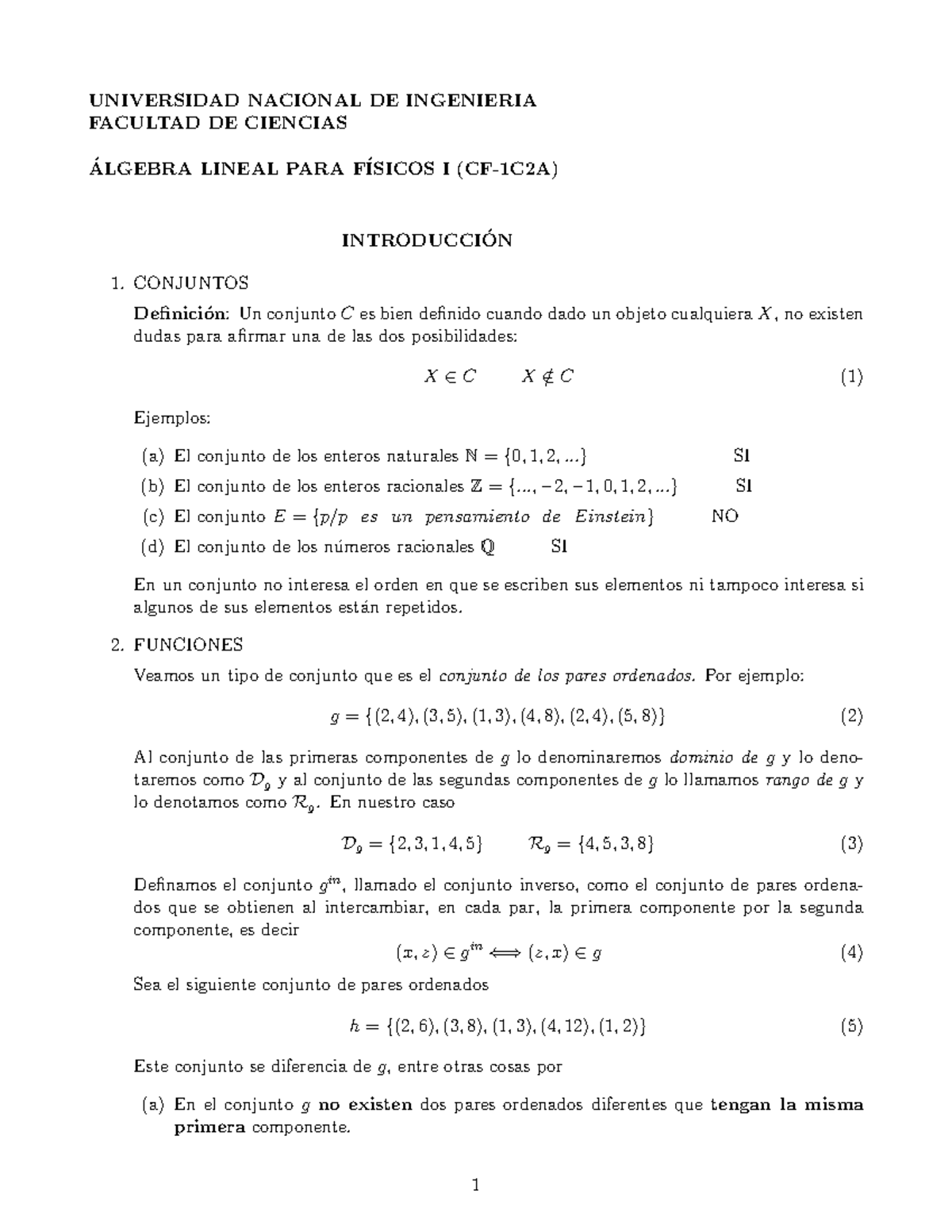ALPF1-Clase 1 - Introducción a Conjuntos y Funciones en Álgebra Lineal ...