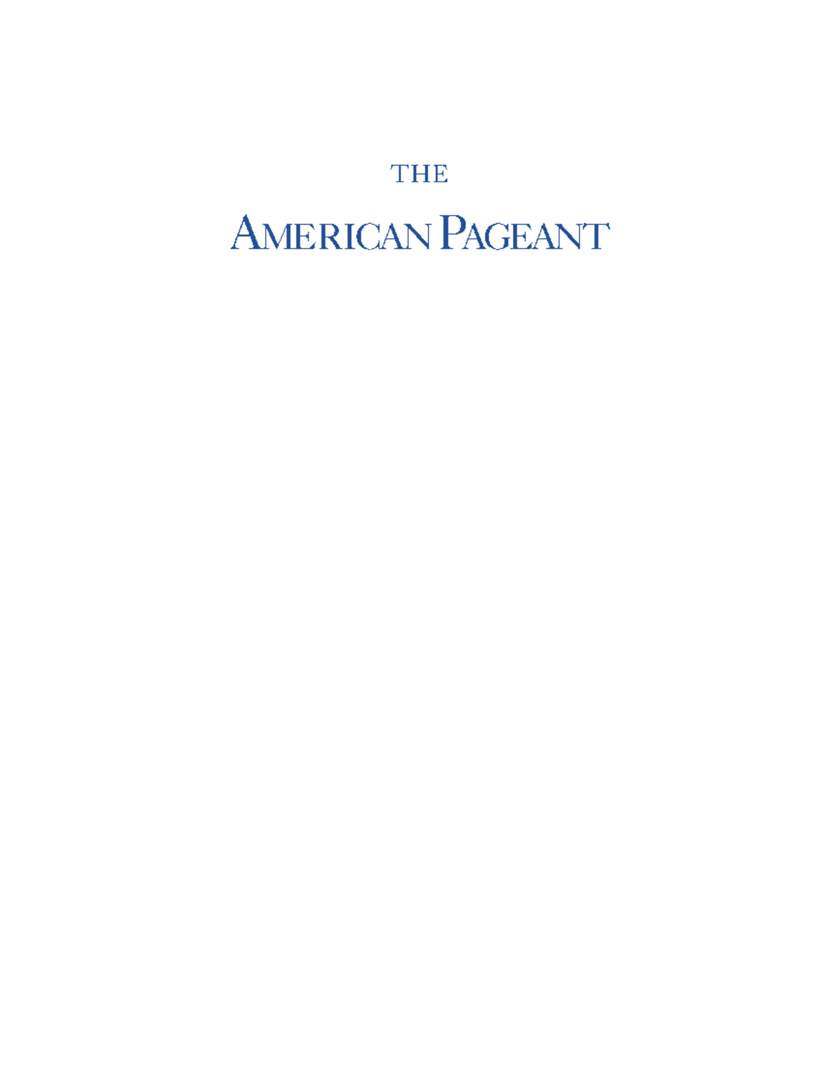 Chapter 1 of Textbook - THE AMERICAN PAGEANT 2 PART O N E F OUNDING THE ...