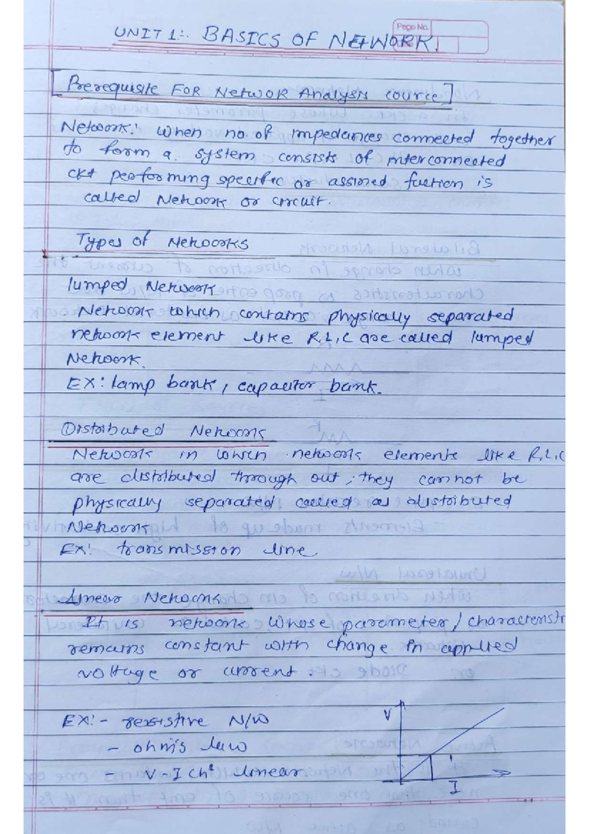 UNIT 1 Notes - Basics of Network Analysis (ENGR 101) - Studocu