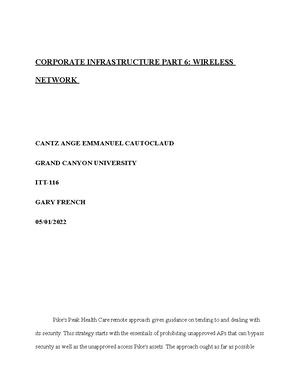Benchmark - ikkkkkkk - BENCHMARK - DEVELOPING ENTERPRISE FRAMEWORK FOR A SECURITY PROGRAM Cantz ...