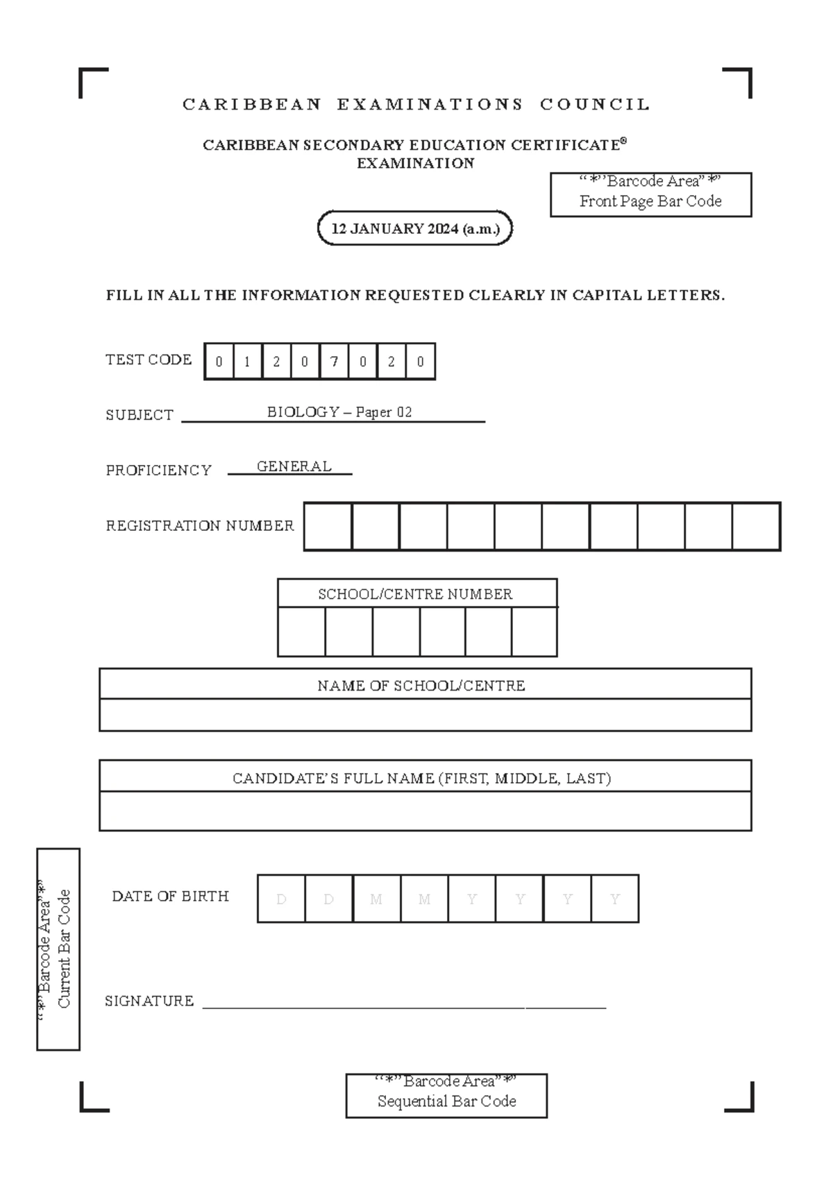 CAPE Biology Lab Manual - CAPE BIOLOGY LABORATORY MANUAL TABLE OF ...