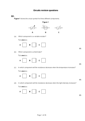 Unit 15 Assignment A and B - properties of circuit components for use ...