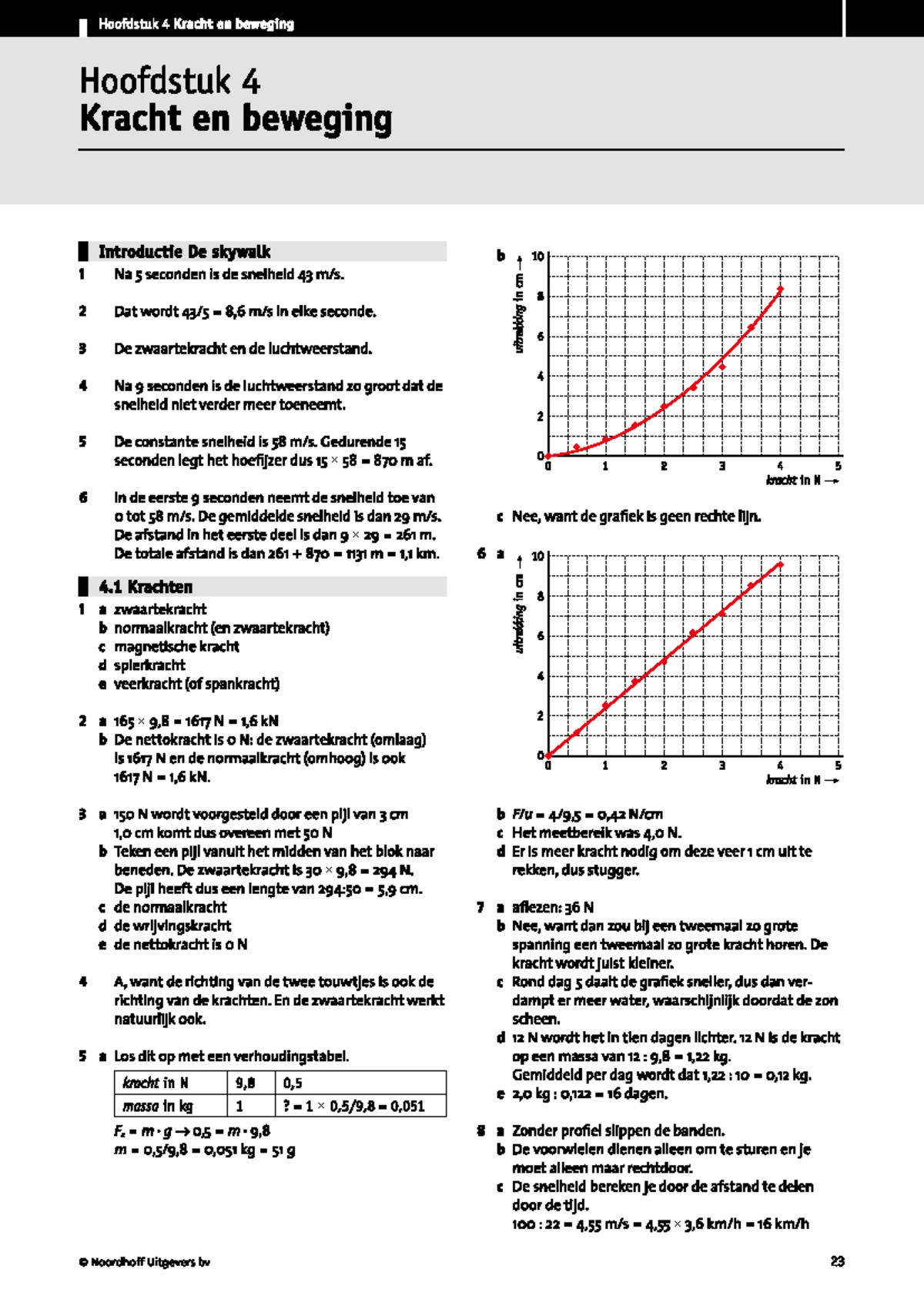3 Havo - Pulsar H4 Kracht en Beweging Uitwerkingen Samenvatting ...