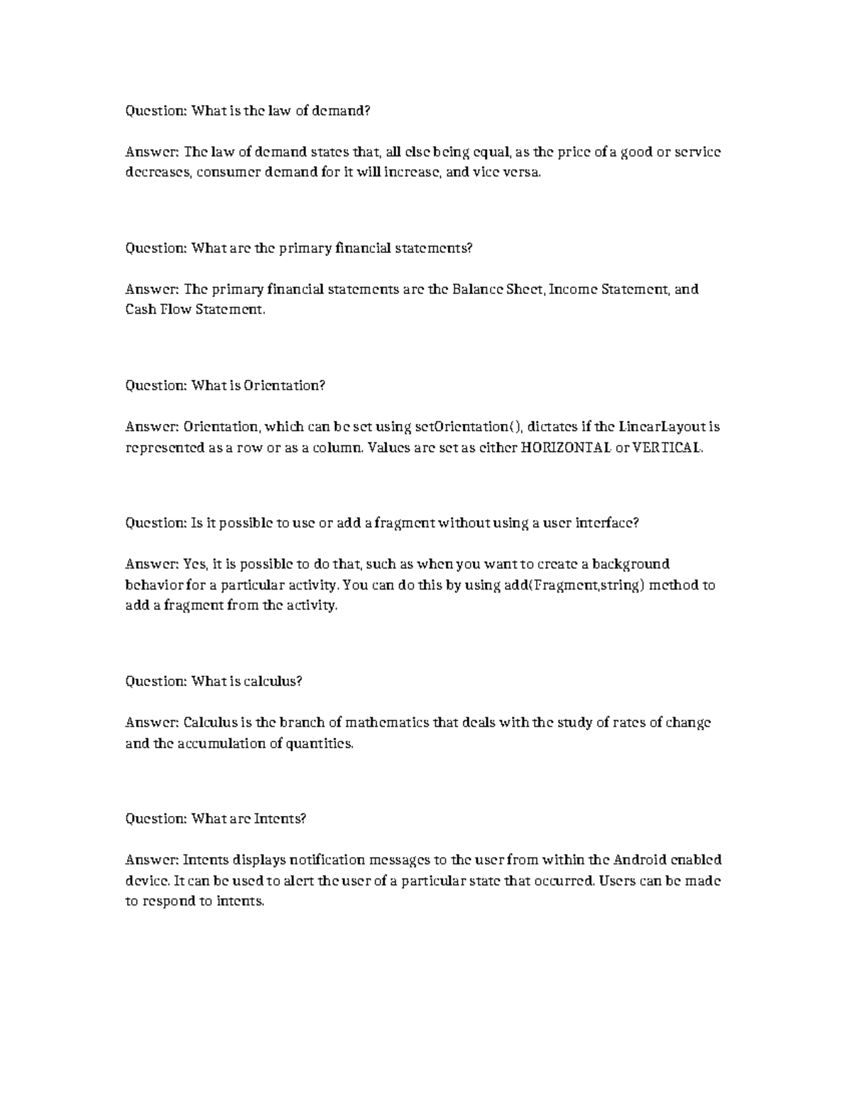 Trotcozy warful rollout - Question: What is the law of demand? Answer ...