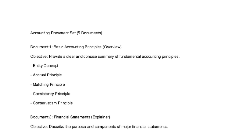 ACC 101: Comprehensive Overview of Accounting Principles & Practices ...