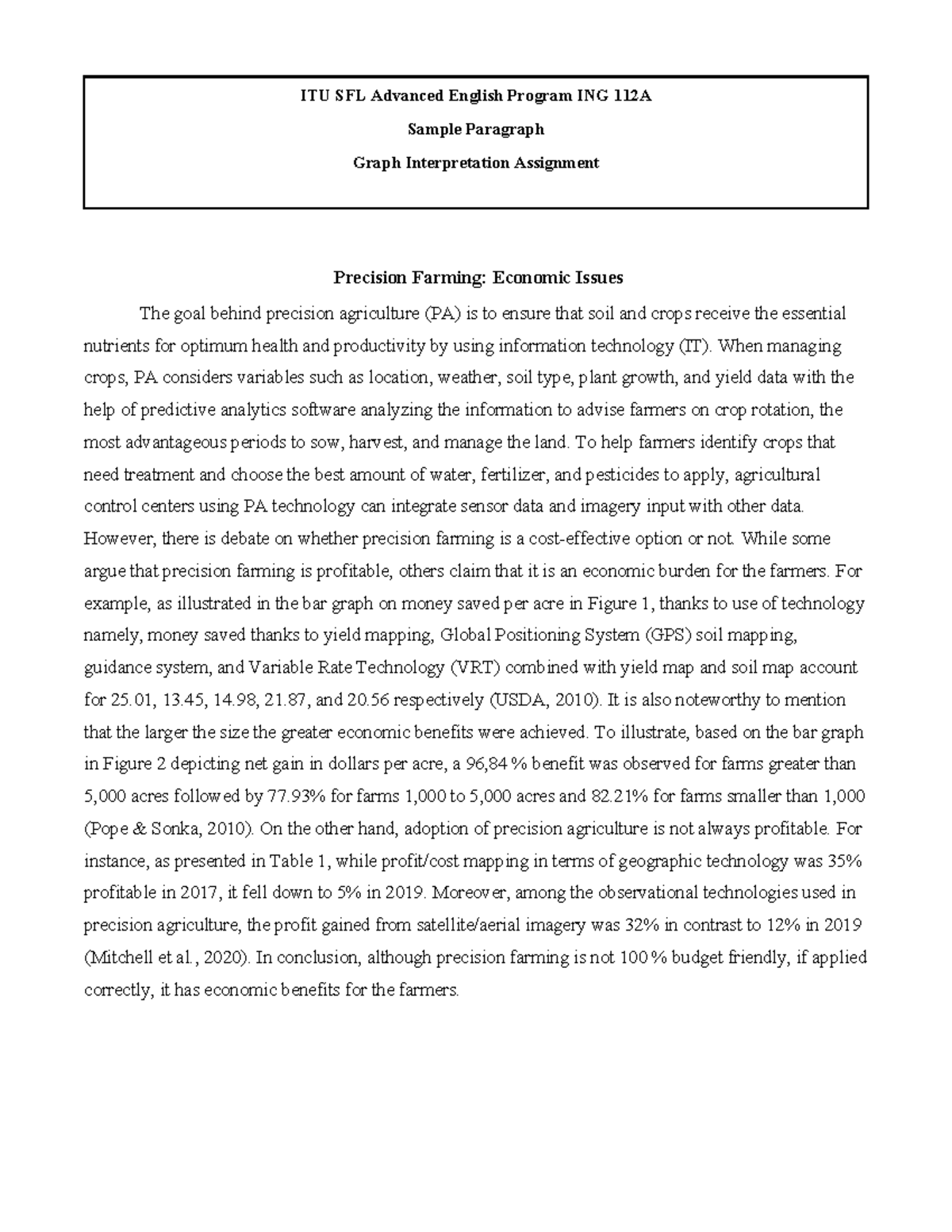 ING 112A Graph Interpretation: Economic Aspects of Precision Farming ...