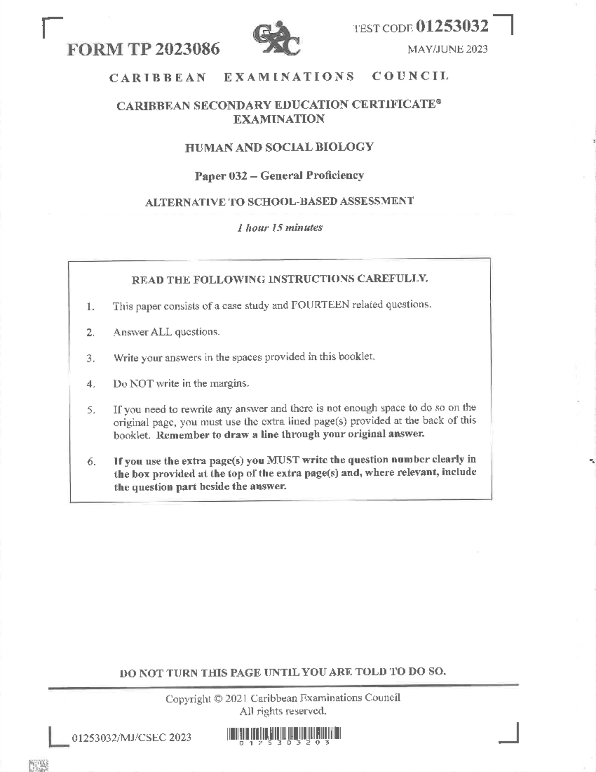 Human and Social Biology 01253032 Case Study: Effects of Volcanic Ash ...