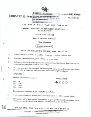 Model Essays for CSEC English B 1 - Copyright © Kaylan Bachoo All ...