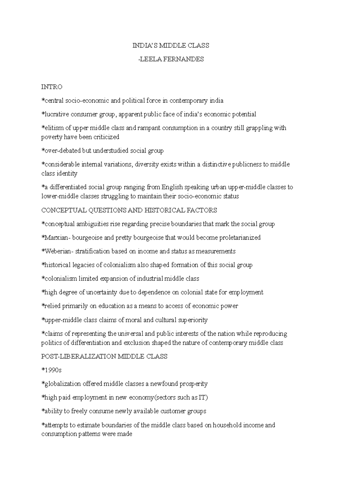 India's Middle Class: Political Dynamics and Social Identity Analysis ...