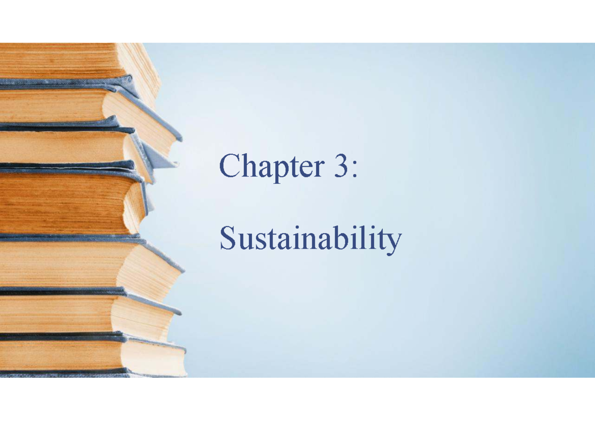 Chapter 3: Sustainability and Corporate Social Responsibility - Studocu