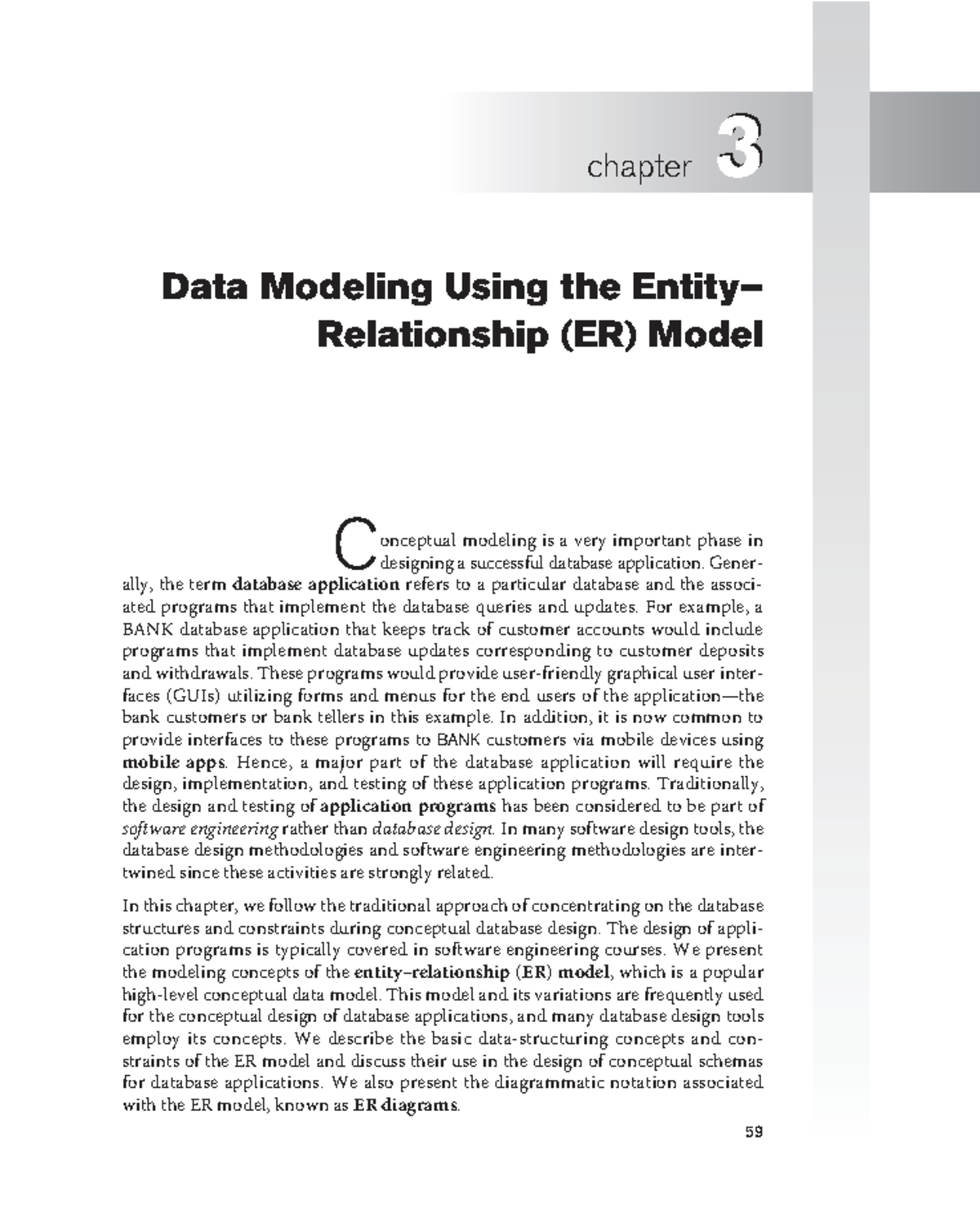 Chapter 03 Data Modeling Using the Entity–Relationship Model - chapter 3 Data Modeling Using the ...
