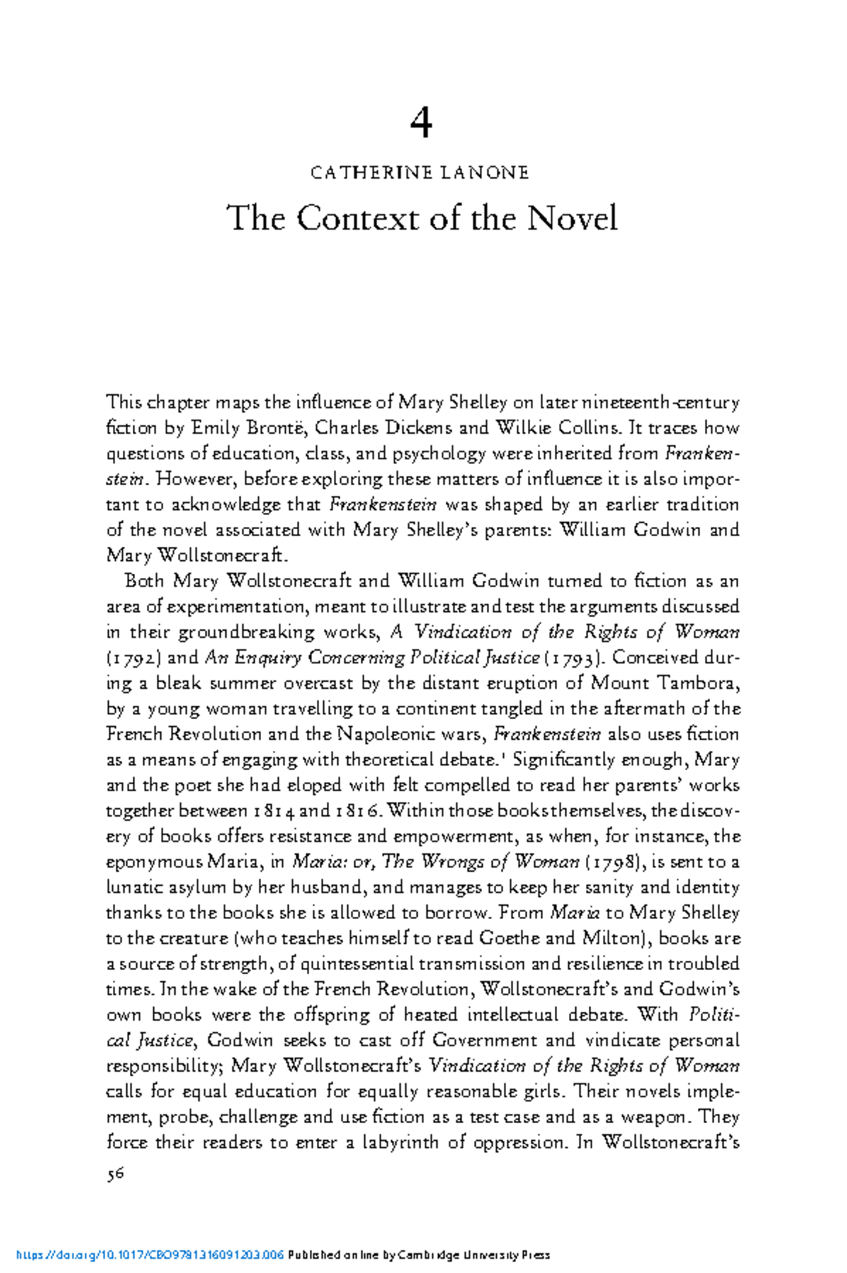 The Context of the Novel: Influence on Wuthering Heights (ENG 101 ...