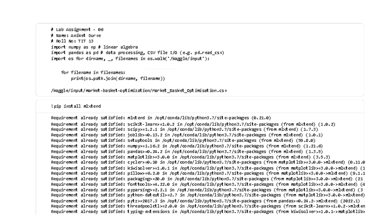 MLL 06 - Lab Assignment 06: Data Processing with Python - Studocu