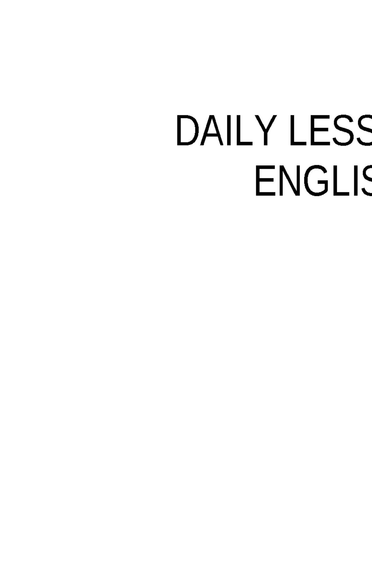 English Grade 9 Daily Lesson Log: Quarter 1 (Weeks 1-9) - Studocu