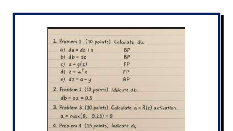 R.3.B.2 - Neural Networks Problem Set and Solutions - Studocu