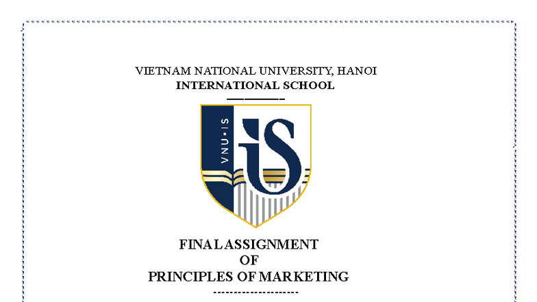 Group Vinamilk - INS200301 Final Assignment on Marketing Strategy - Studocu