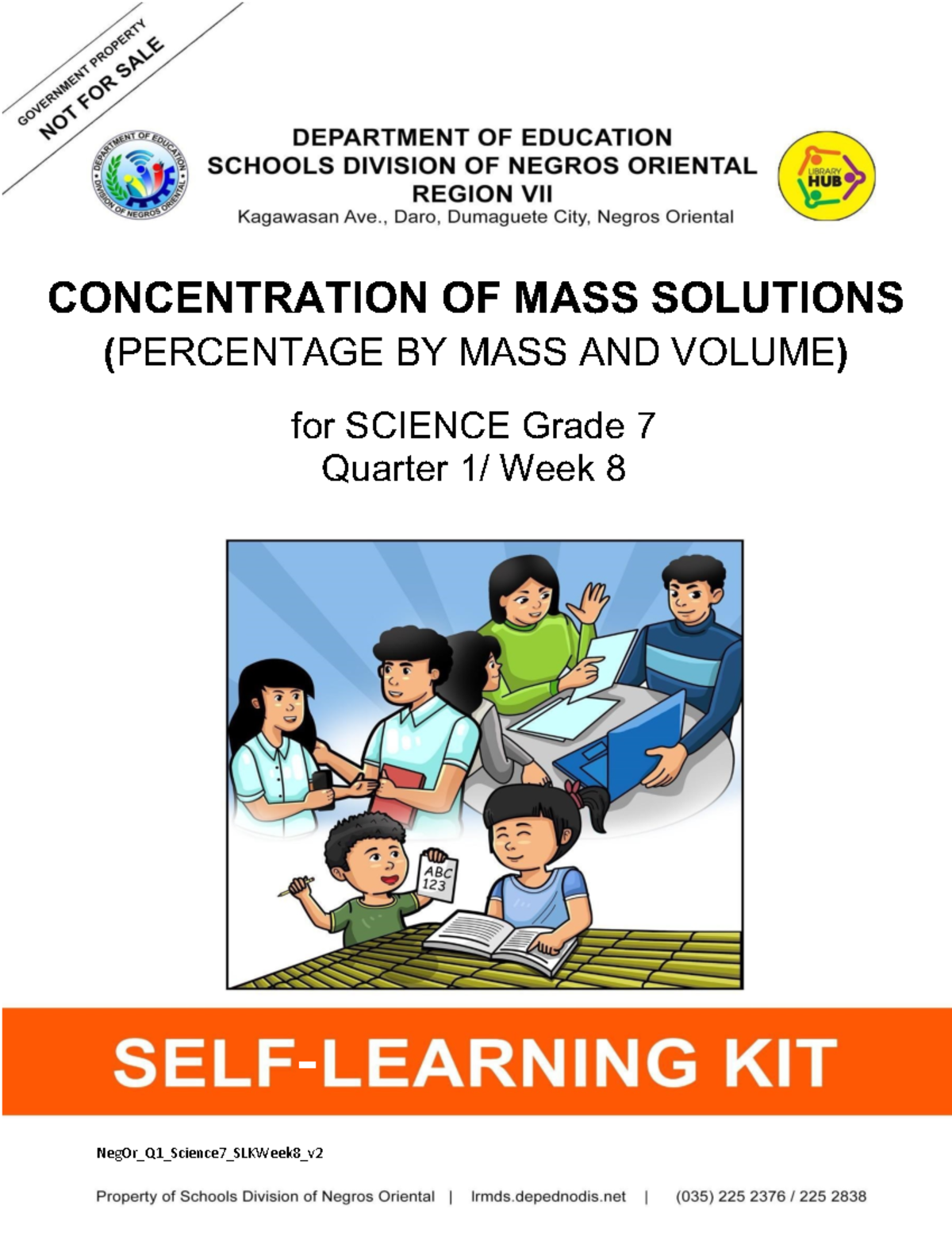 G7 Q1 Week 8 - Concentration of Mass Solutions Overview - Studocu