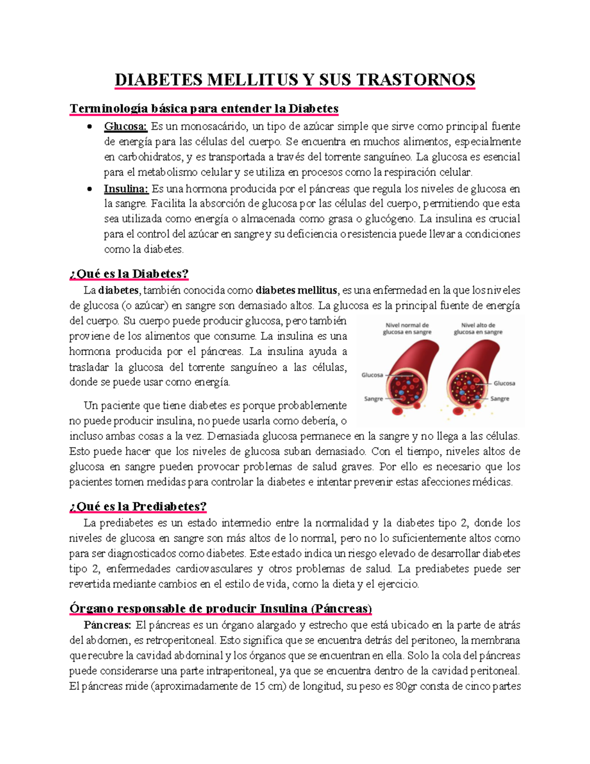 Guía Completa sobre Diabetes Mellitus y sus Trastornos - DIAB 101 - Studocu