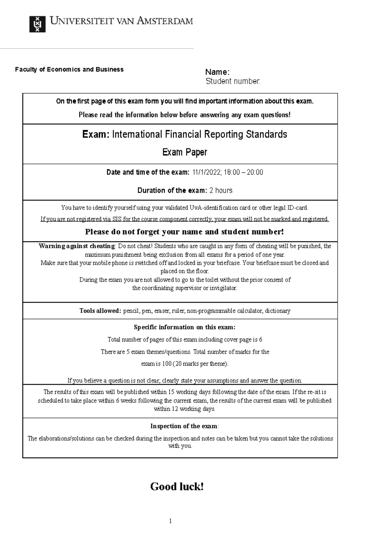 IFRS 2022 Final Exam Questions & Answers - International Financial ...