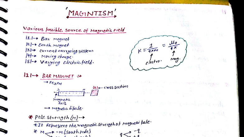 Magnetic Field Sources: Bar Magnet, Earth Magnet, and Current Systems ...
