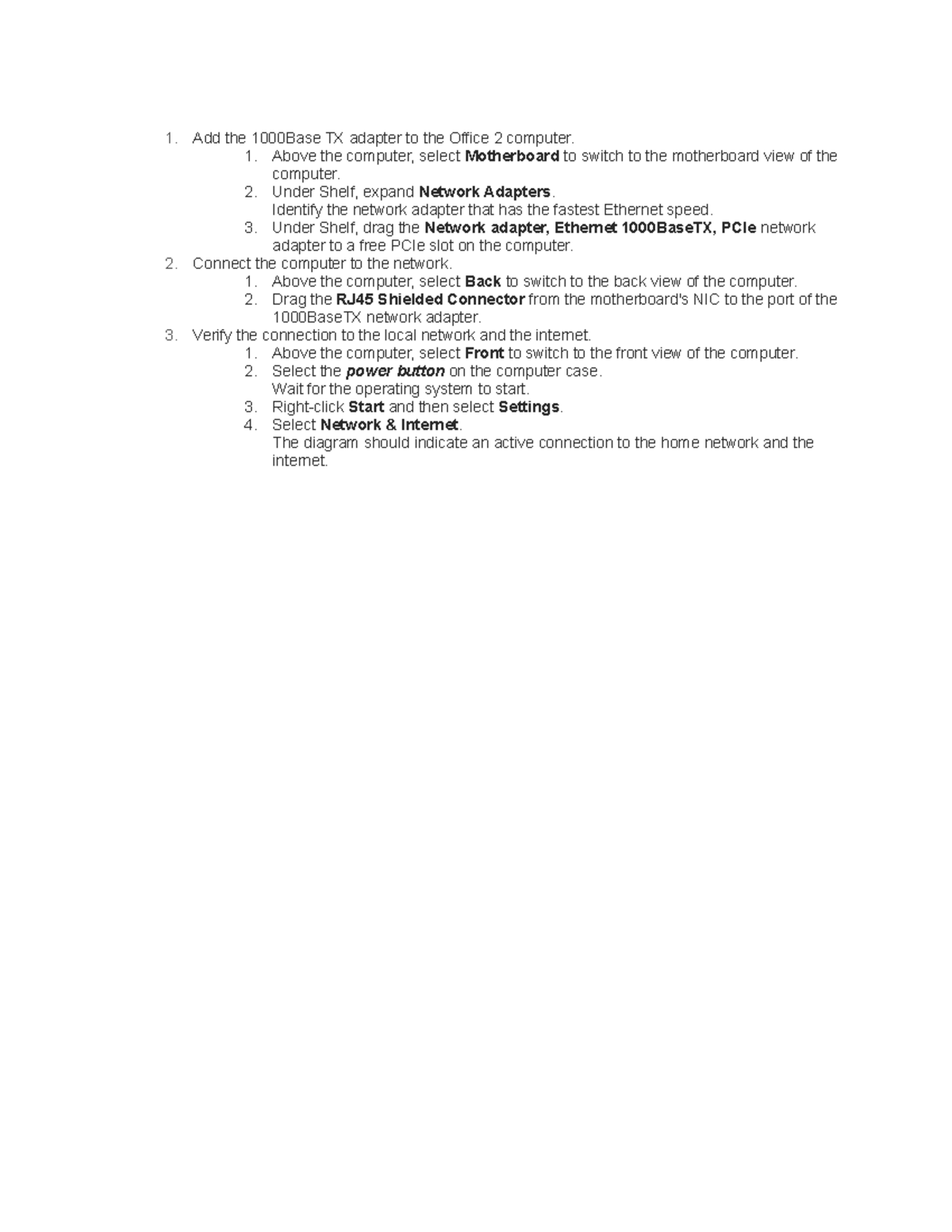 5.1.5 Final Exam: Reconnecting to an Ethernet Network Guide - Studocu