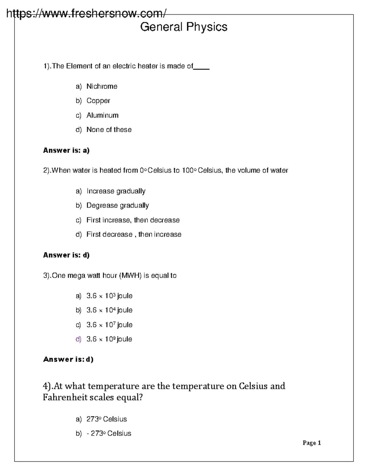 AEEE-Physics-Model-Paper 2: Key Concepts and Questions - Studocu
