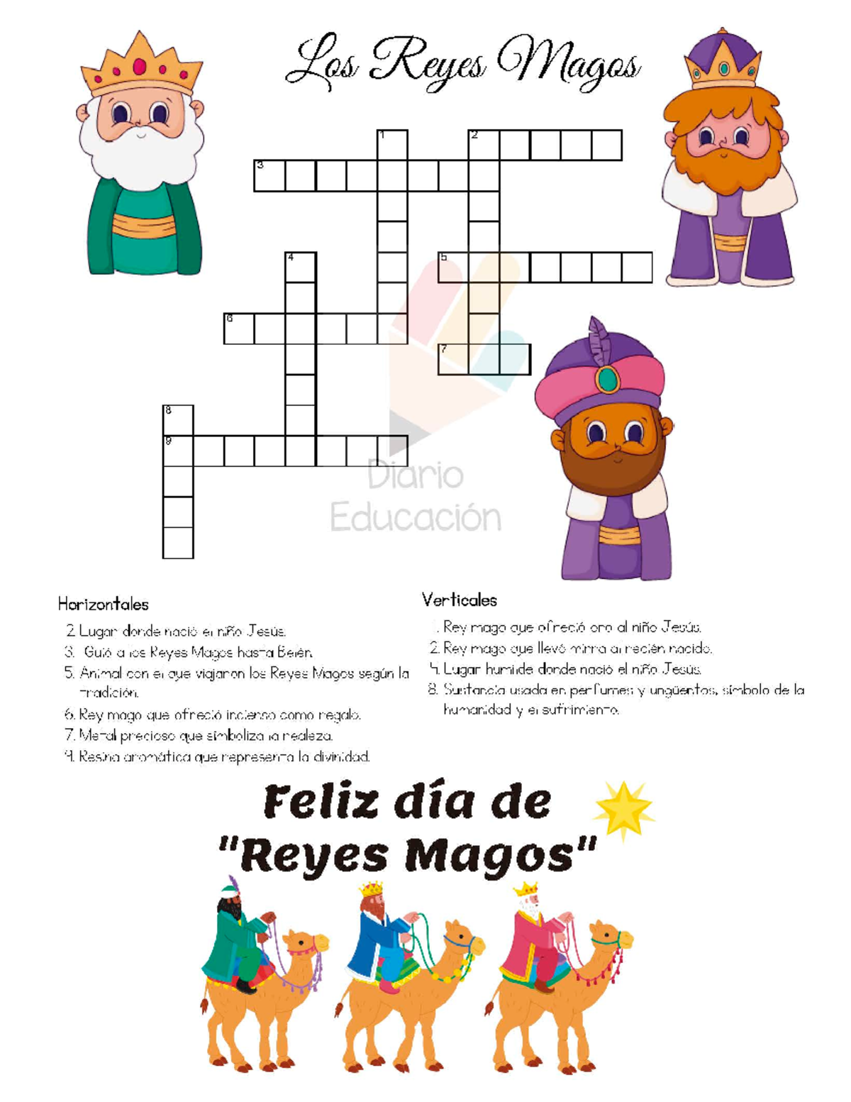 Ejercicios sobre los Reyes Magos - Diario Educación - Studocu