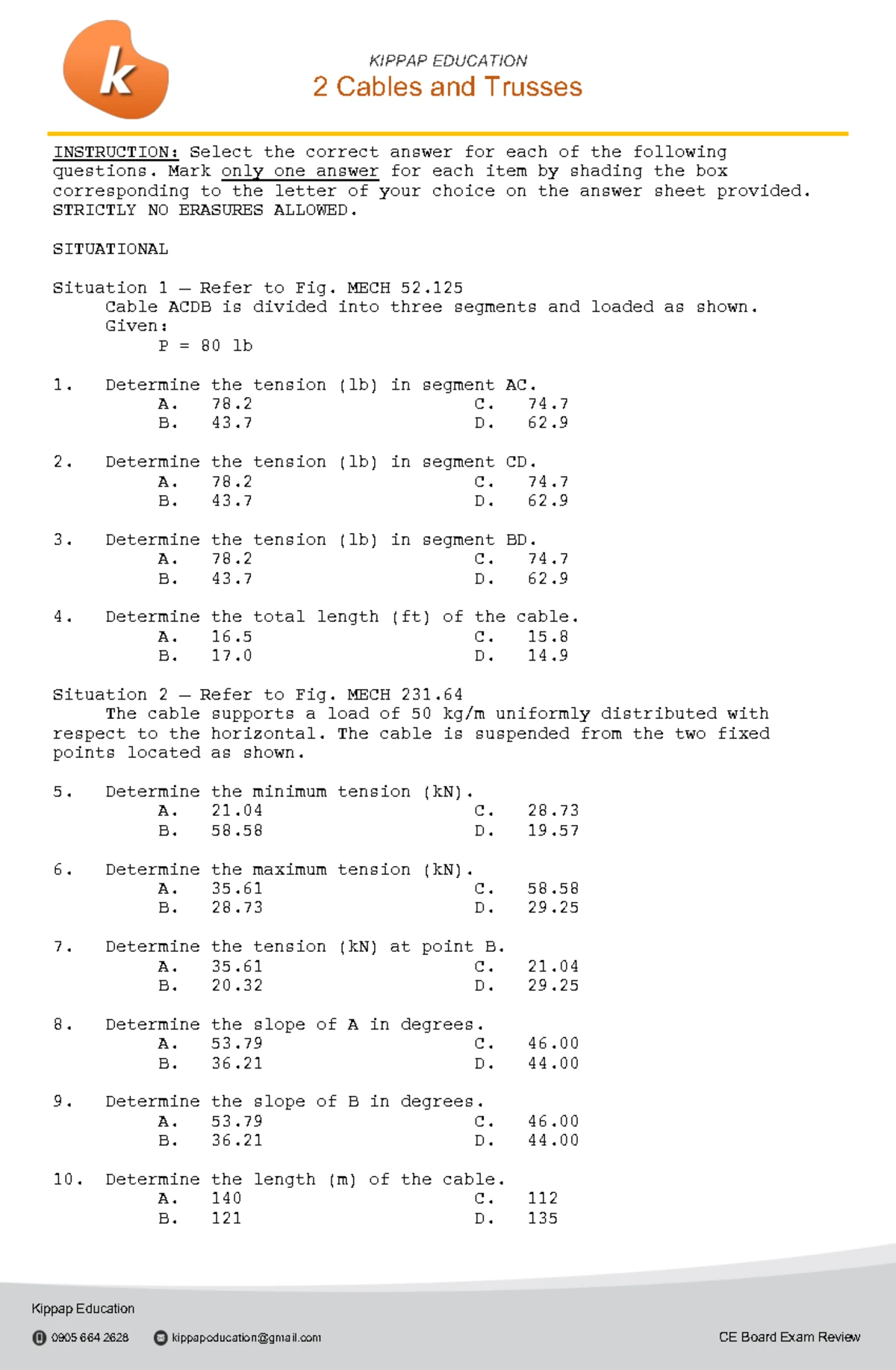 Kippap-Handout-SEC (30 Steel Design - Purlins) - COMBINED AXIAL FORCE AND BENDING CE Board Exam ...