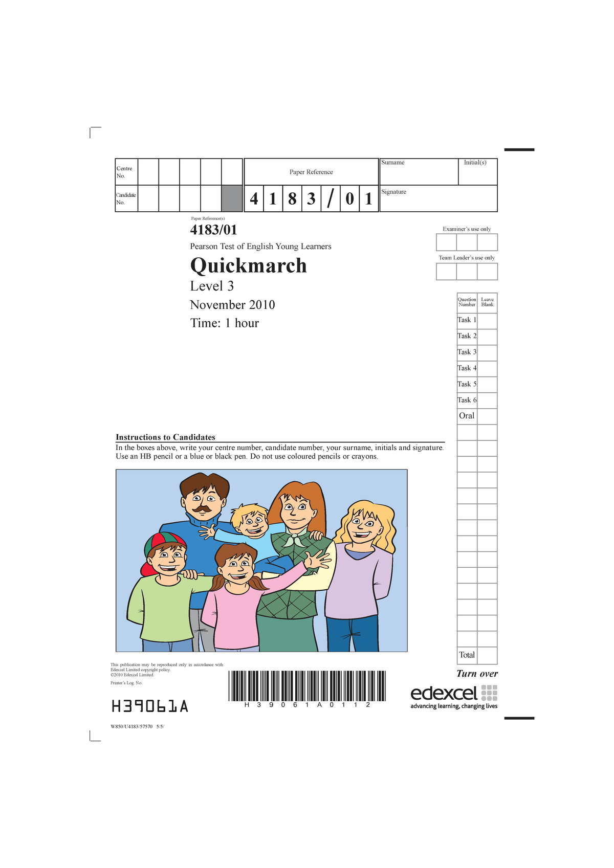 Đề thi Nghe - Đọc - Viết 3 - Quickmarch Level 3 - November 2010 - Studocu