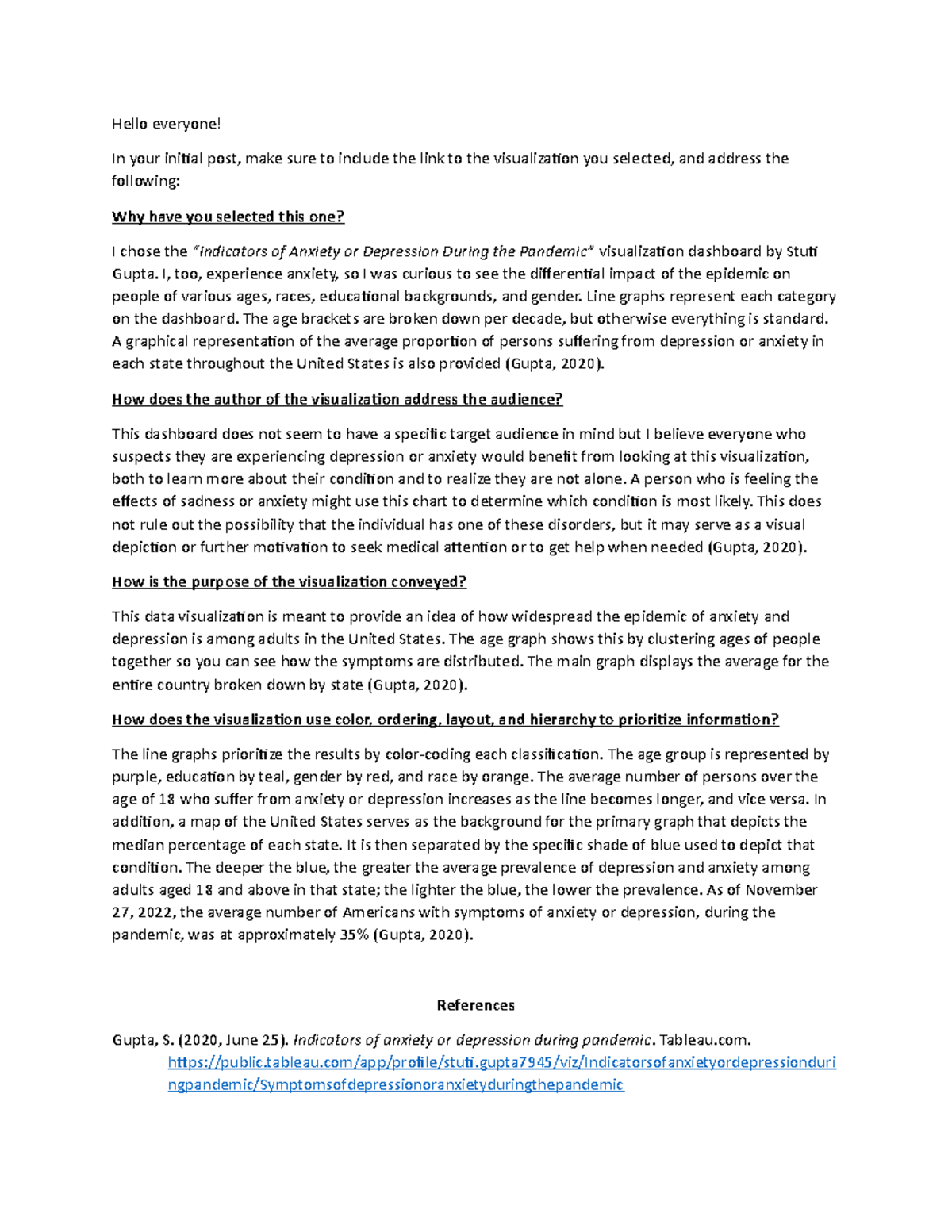 BUS225 3-2 Discussion - Hello everyone! In your initial post, make sure ...