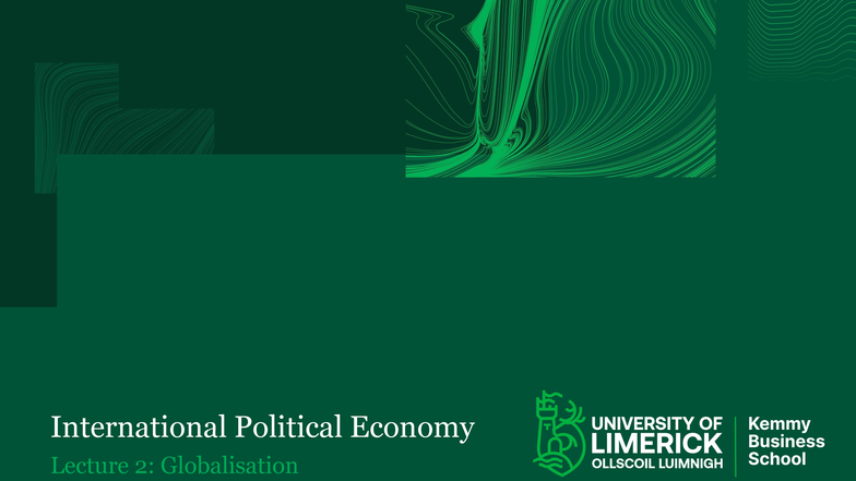 Globalisation - IPE 101 Final Exam Revision Notes - Studocu