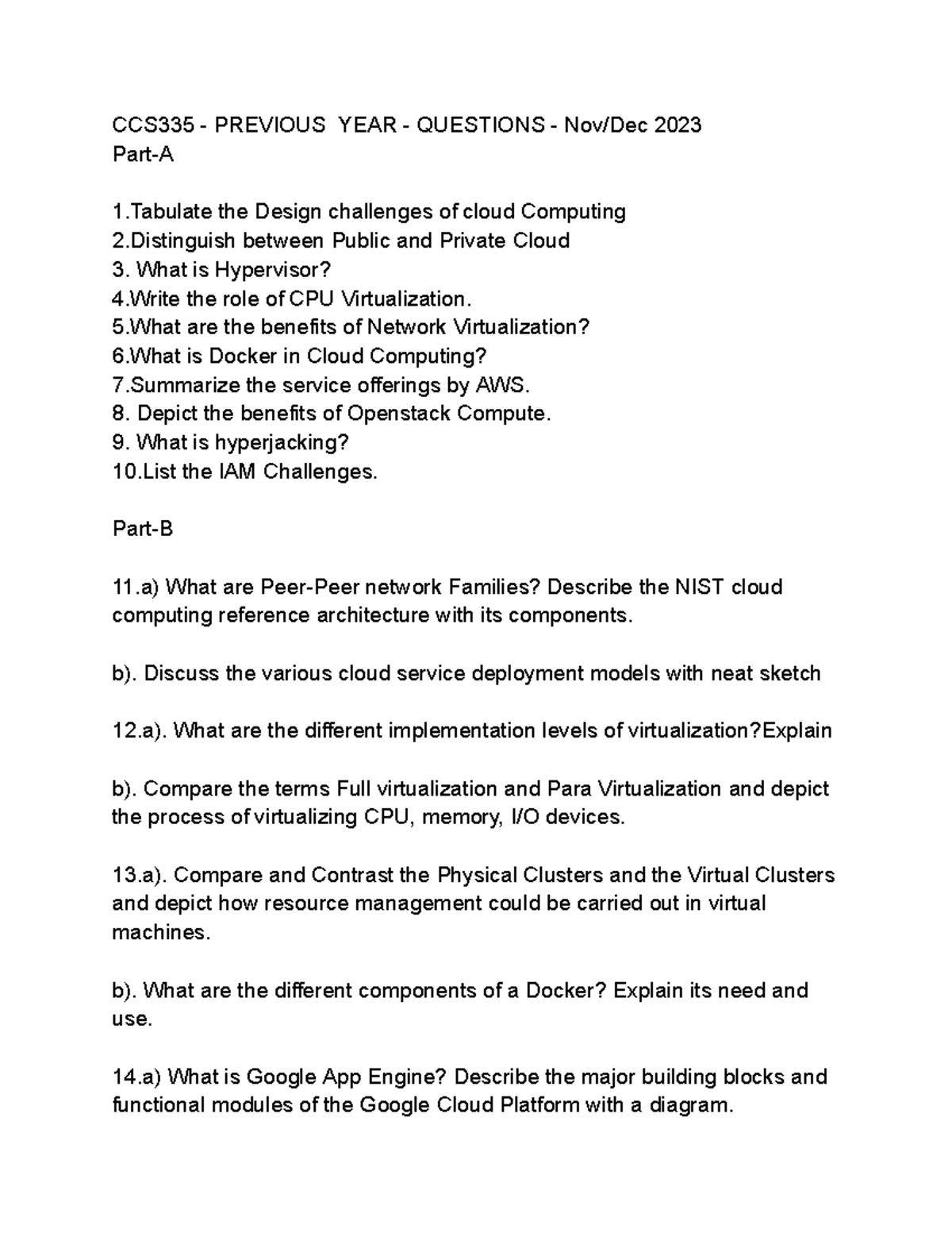 CCS335 - Previous YEAR - Questions - Nov-Dec 2023 April-May 2024 ... CCS335 - Previous YEAR - Questions - Nov-Dec 2023 April-May 2024 ...