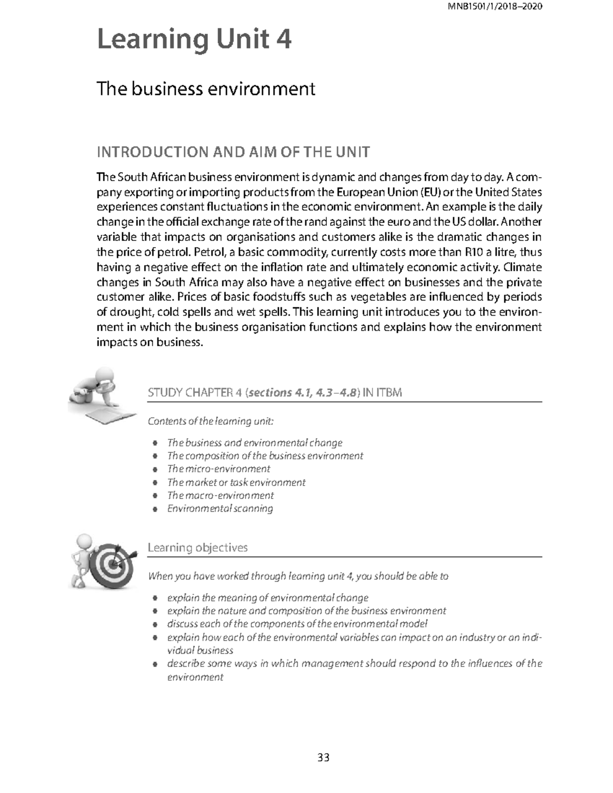 Lesson 4 - Studying guideline - MNB1501/1/2018– Learning Unit 4 The ...