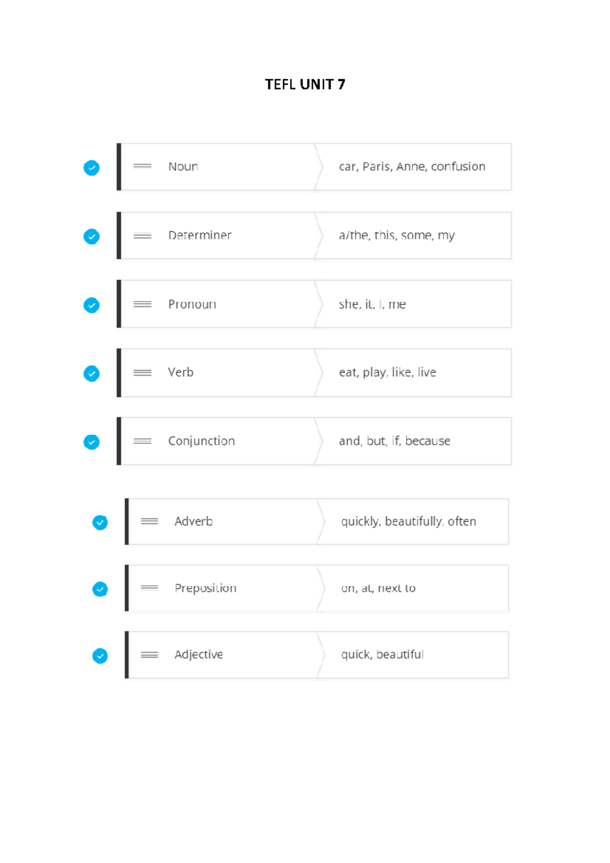 TEFL UNIT 7: Test Answers and Explanations - Studocu