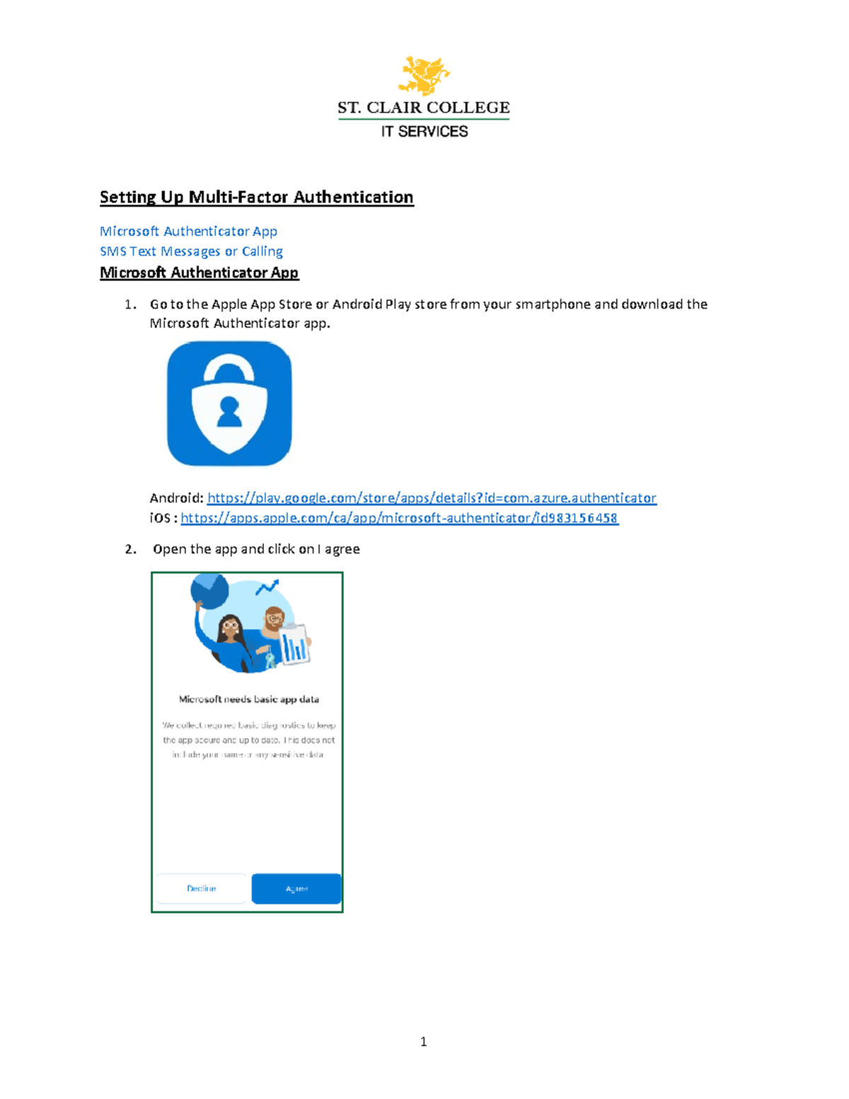 MFA Setup Instructions for Students: Microsoft Authenticator App Guide ...