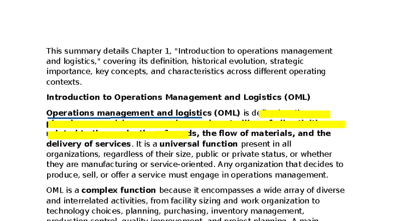 Chapter 1 - OML Overview: Definition, Evolution, and Strategic ...