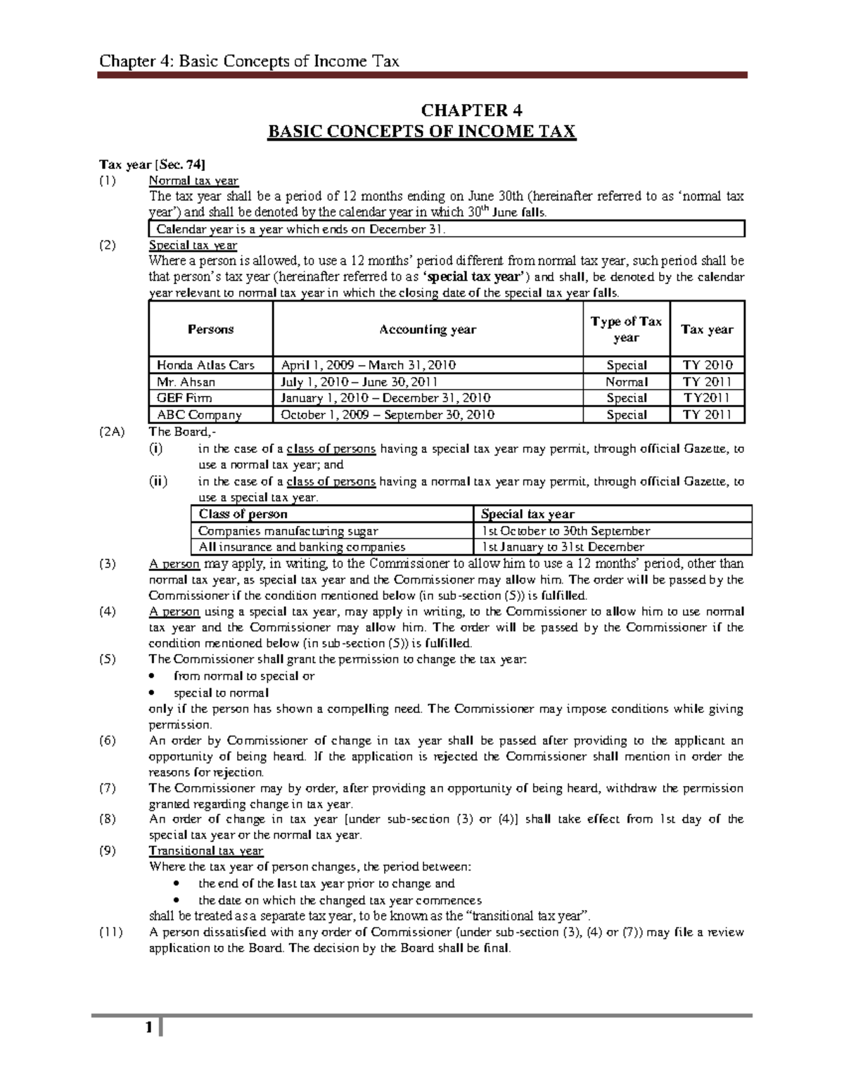 Chapter 4: Key Income Tax Concepts - Final Exam Notes (Tax Course ...