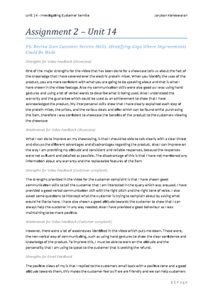 business level 3- unit 21 - assignment 1 - Assignment 1- Unit 21 ...