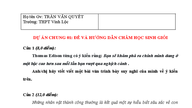 195.HSG10.làm sang to nhan dinh cua Nguyen Van Hanh ve nhan vat - Họ ...