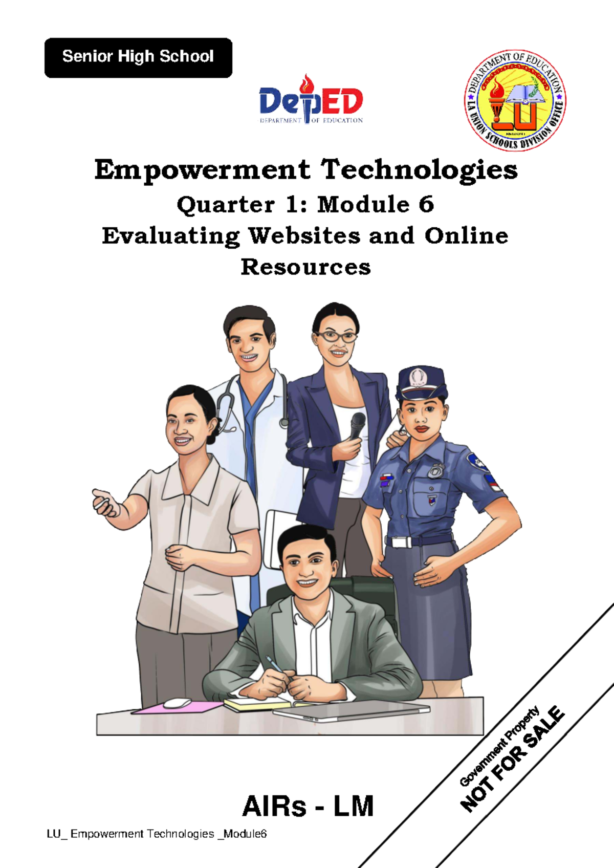LU_Empowerment Technologies_Q1_Module 6: Evaluating Websites & Online ...